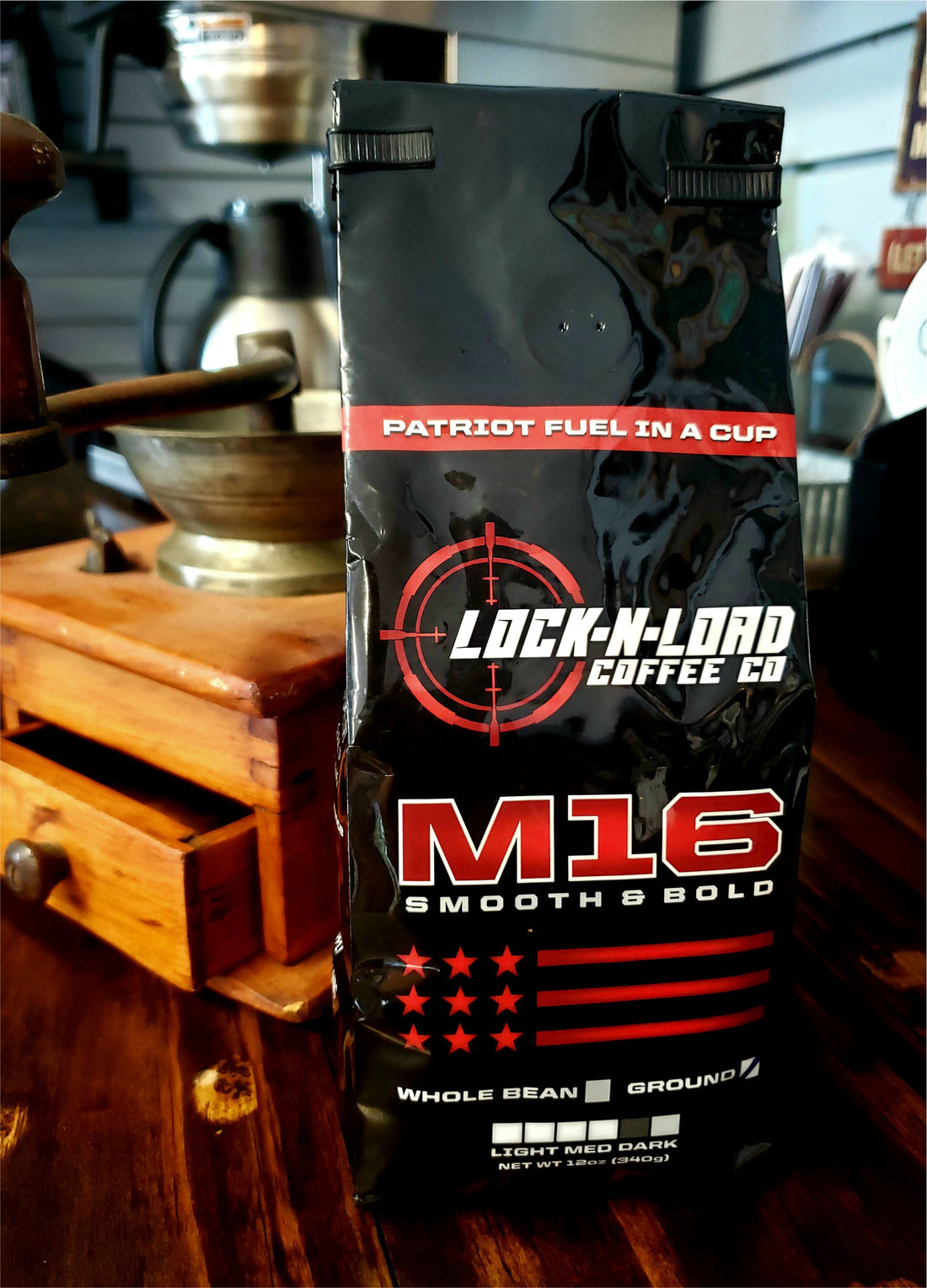 Lock-N-Load Coffee - M16 Blend - Dark Roast – LOCK-N-LOAD COFFEE CO